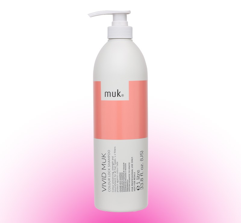 Vivid muk Colour Lock Shampoo1 Litre - muk haircare